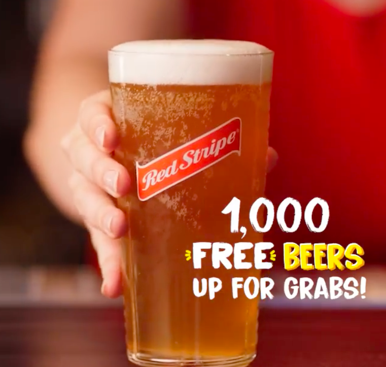Free Pint of Red Stripe Lager | Free Stuff UK
