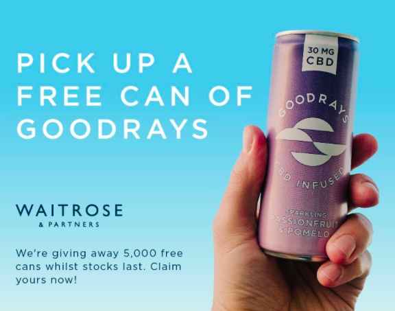 Free Goodrays CBD Infused Drink | Free Stuff UK
