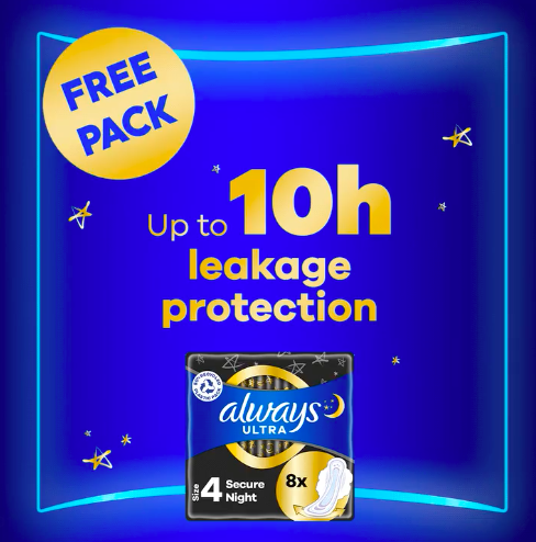 Free Pack of Always Night Pads | Free Stuff UK